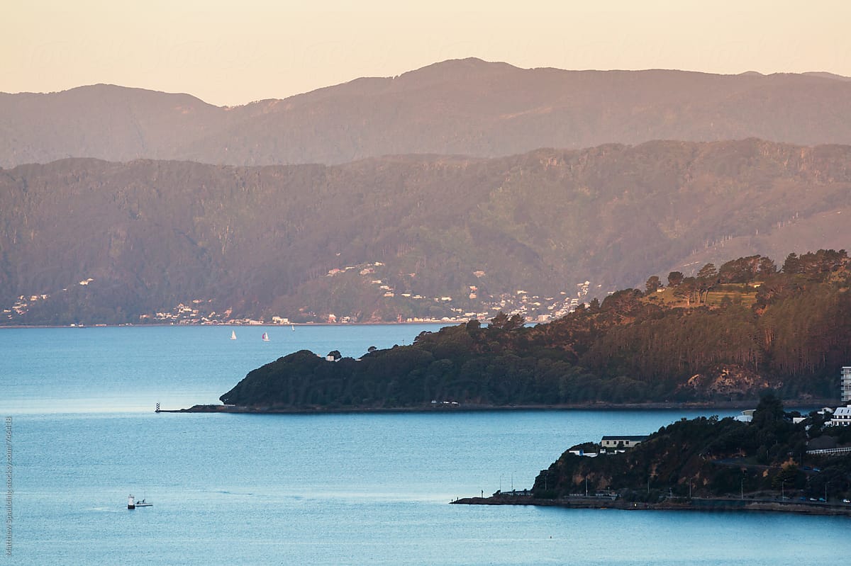 "New Zealand Seaside Harbor View" by Stocksy Contributor "Matthew ...