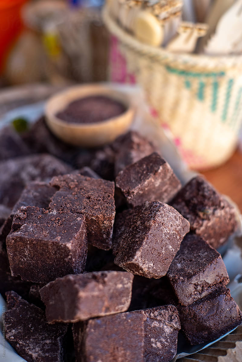 "Blocks Of Fresh Brown Chocolate" by Stocksy Contributor "Tessy Morelli ...