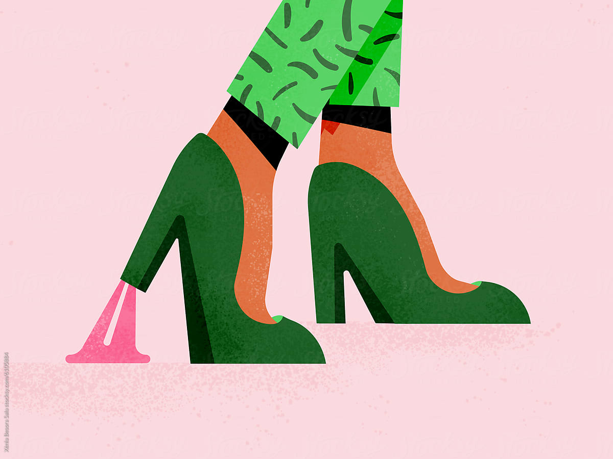 "Sticky Bubble Gum On Woman High Heel" by Stocksy Contributor "Xènia ...