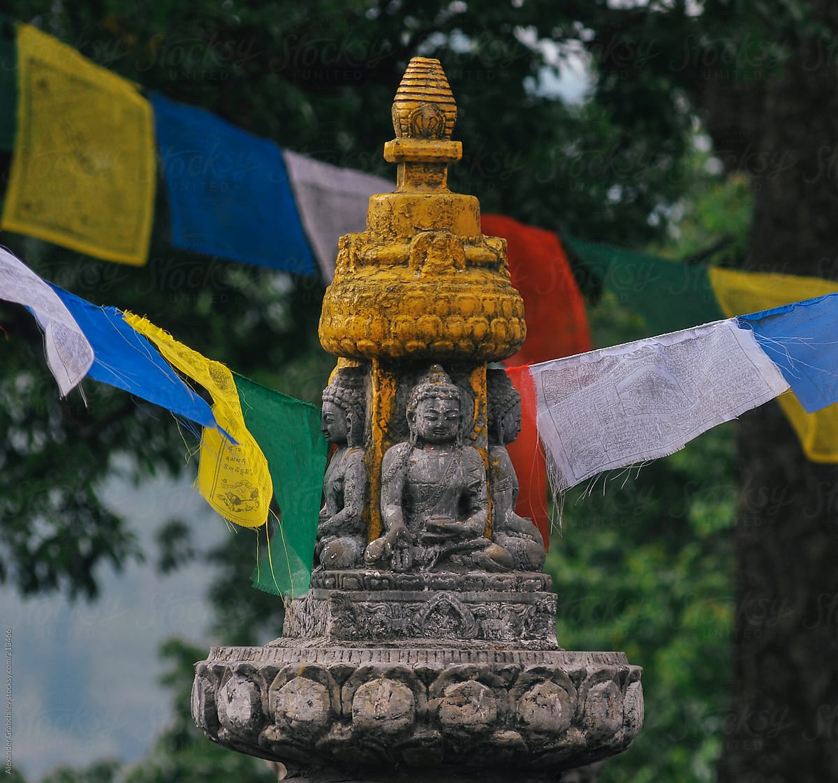 "Buddha Statue Stupa" by Stocksy Contributor "Alexander Grabchilev ...