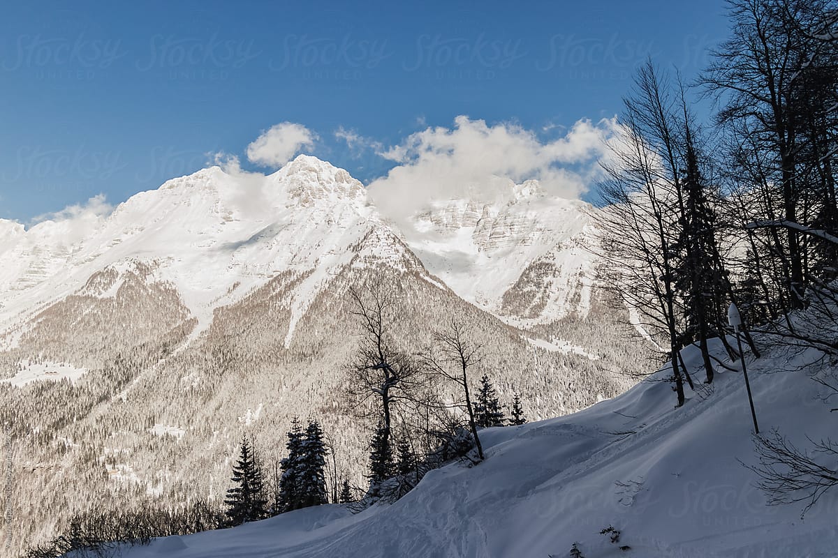 "View Of Snowy Mountains" by Stocksy Contributor "Mauro Grigollo" - Stocksy