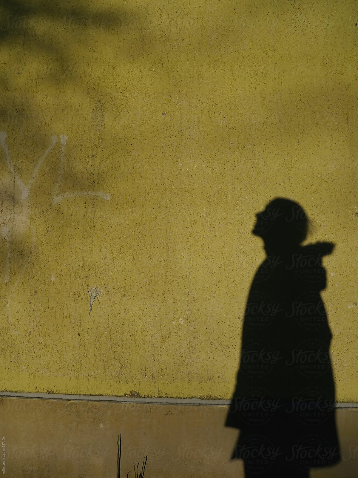 "Shadow Man Wall Looking Above" by Stocksy Contributor "Rolfo" - Stocksy