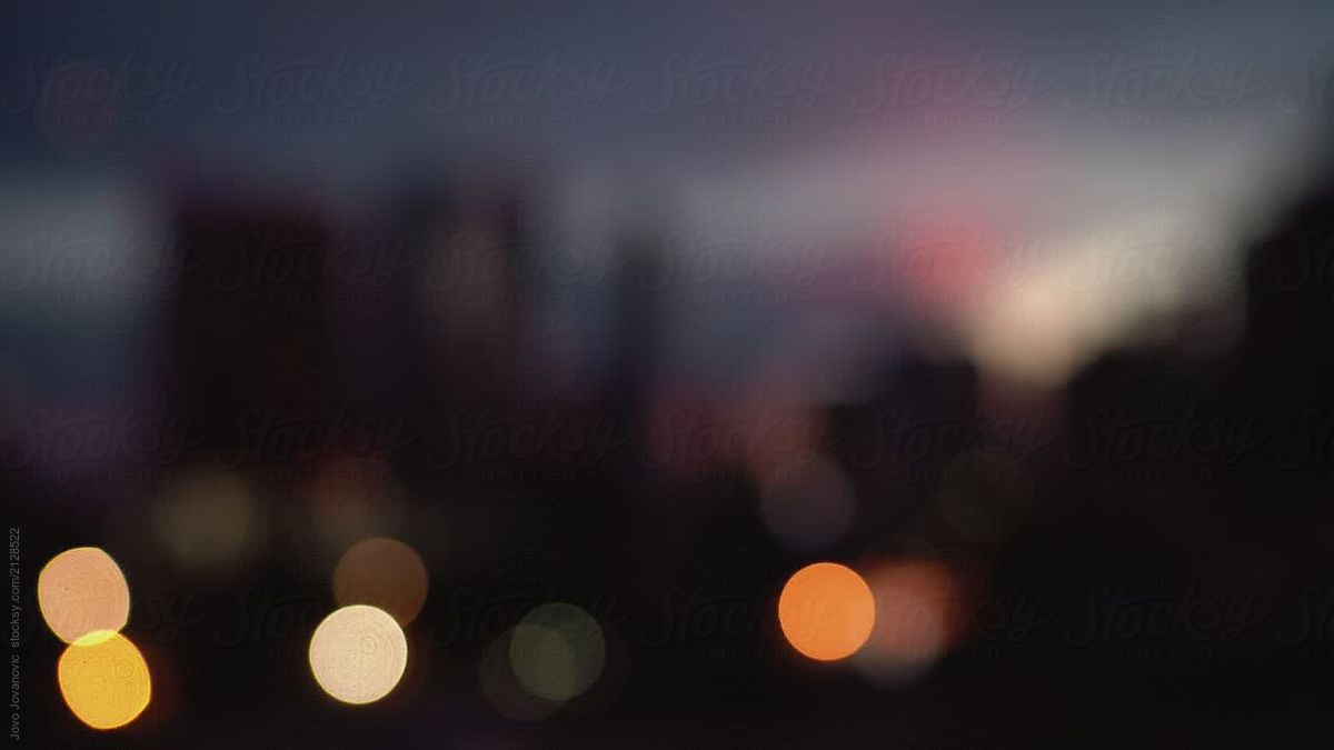 "City Lights At Night - Blur" by Stocksy Contributor "Jovo Jovanovic ...