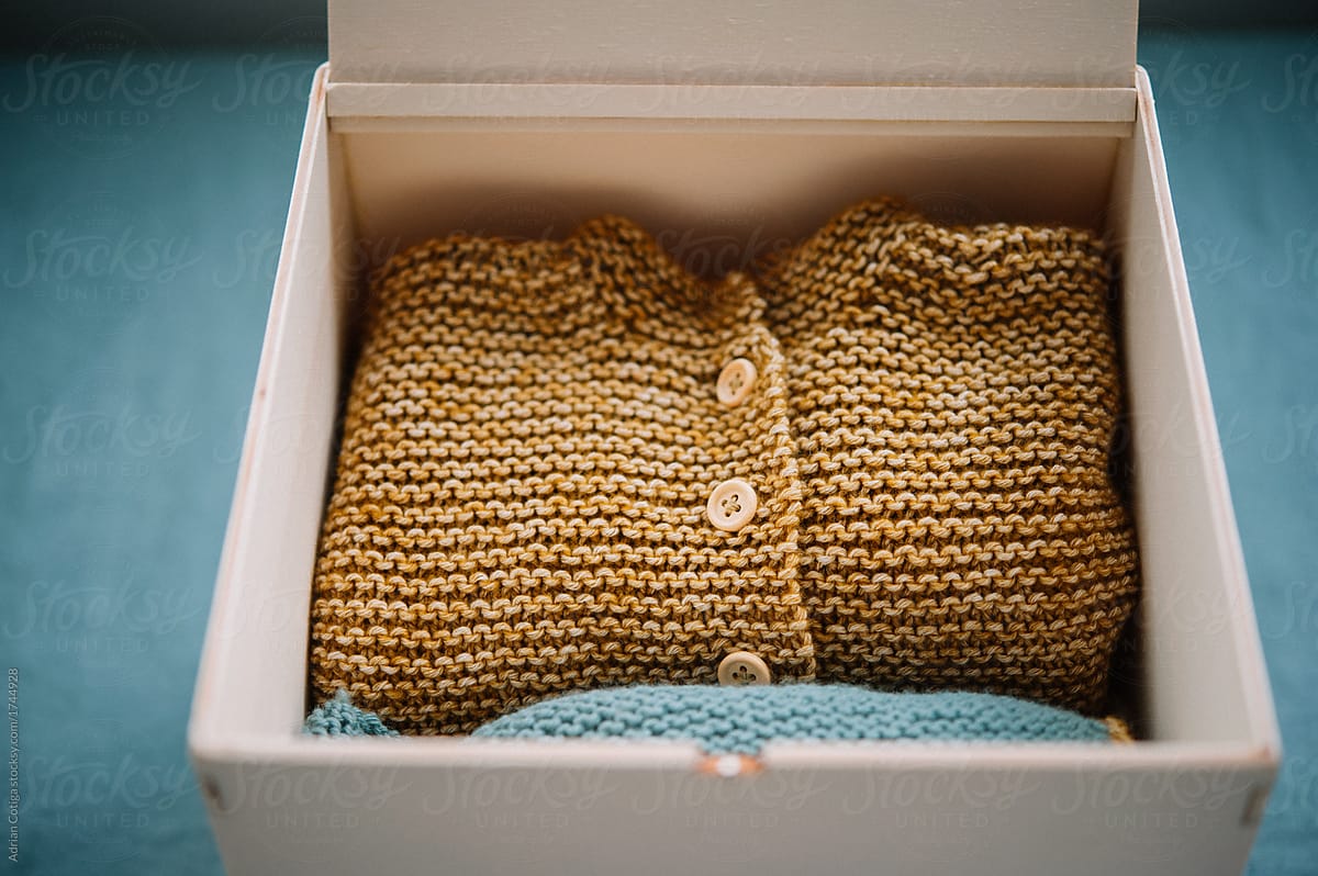 "Wool Jacket Knitted, In A Box" by Stocksy Contributor "Adrian Cotiga ...