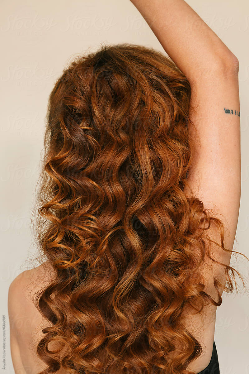 "Back Of A Woman With Curly Hair" by Stocksy Contributor "Ángela Rober ...