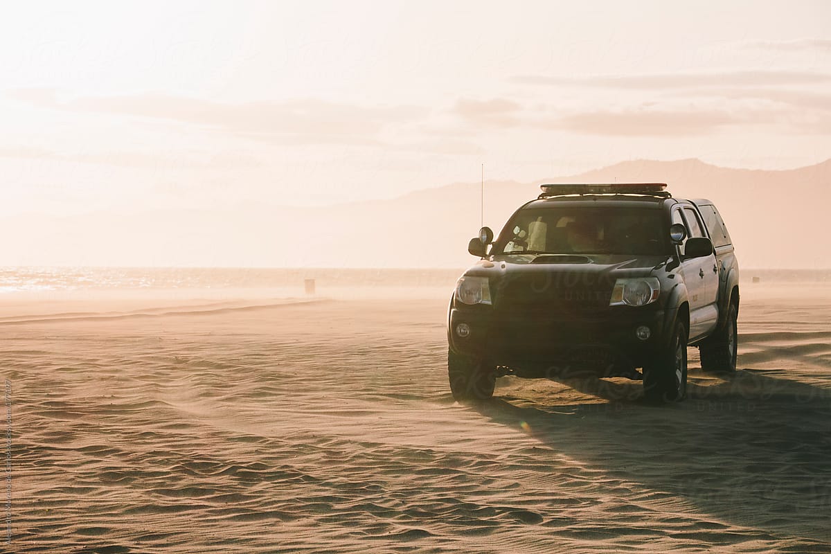 "Police Car On The Beach In California" by Stocksy Contributor ...