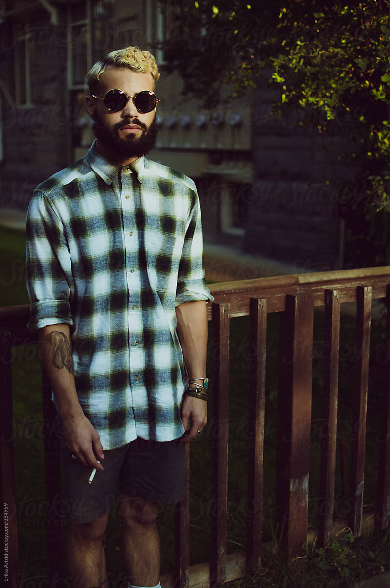 "Man In Plaid Shirt And Sunglasses" by Stocksy Contributor "Erika ...