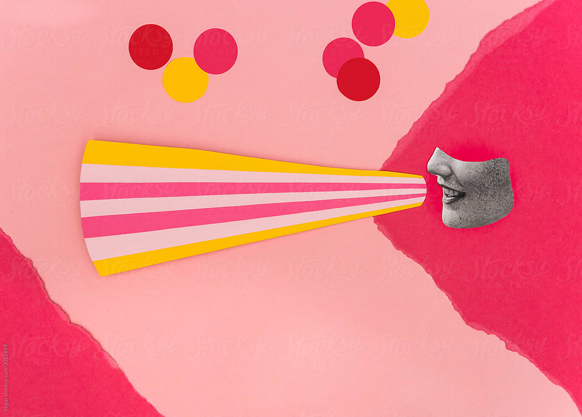 "Happy Shout Out Collage" by Stocksy Contributor "kkgas" - Stocksy