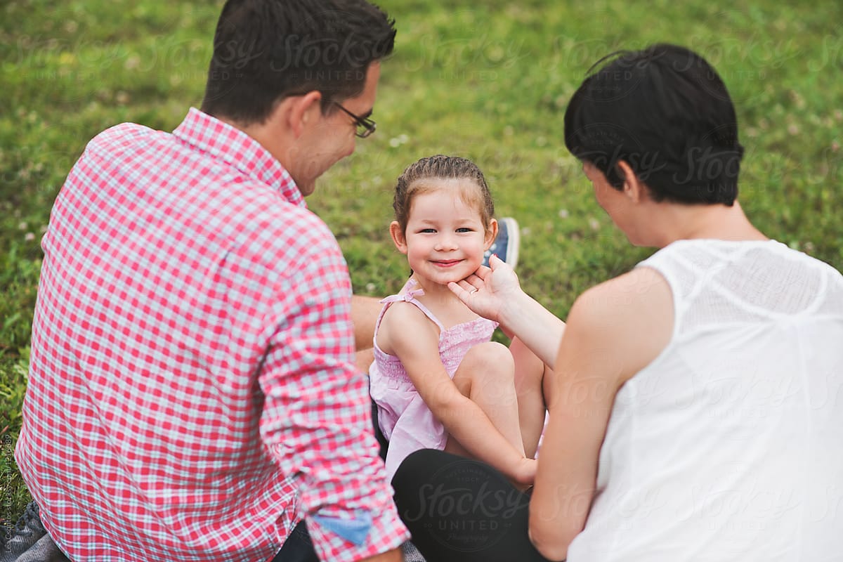 "Loving Family Of Three Outdoors." by Stocksy Contributor "Lea Csontos ...