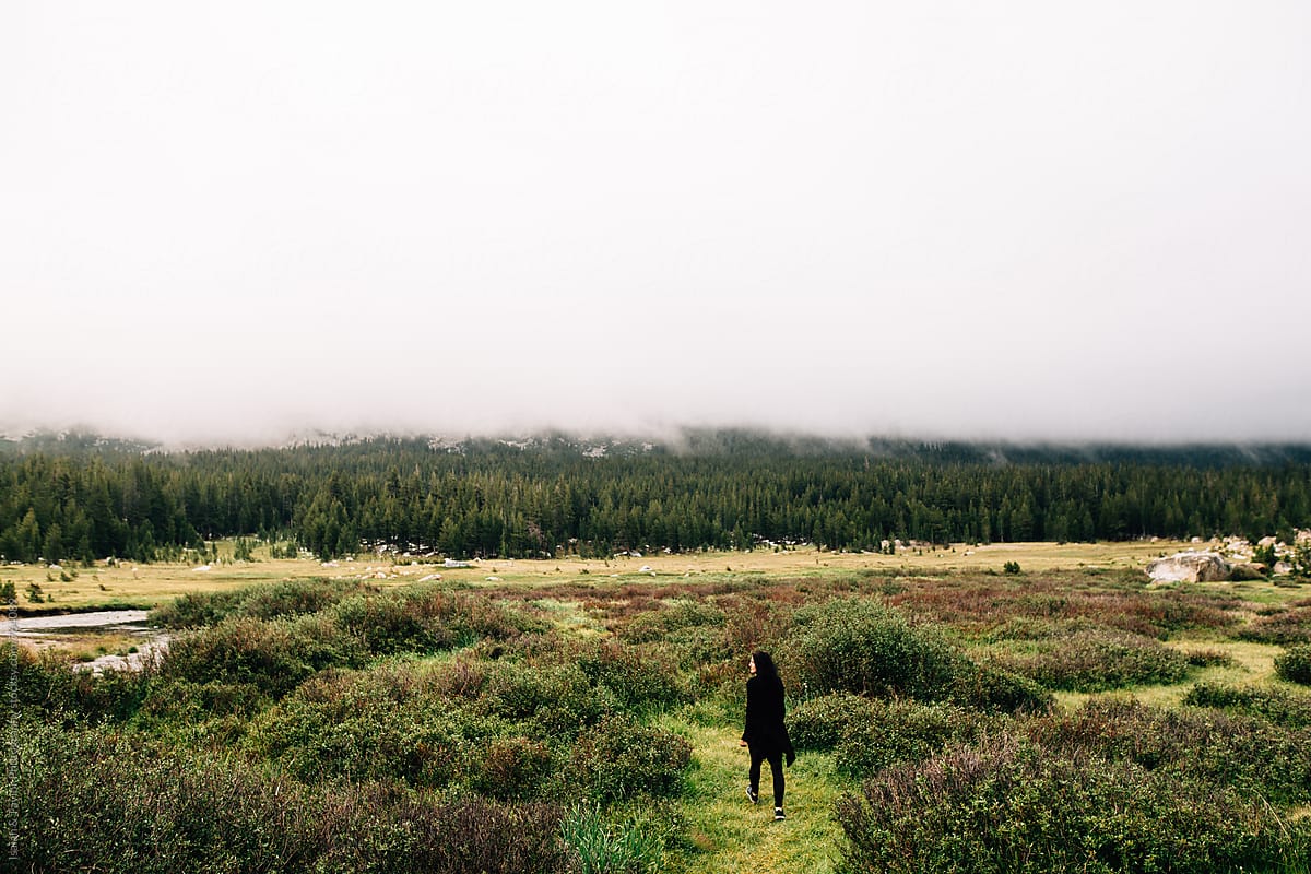 "Woman Walking Through Nature" by Stocksy Contributor "Itla" - Stocksy