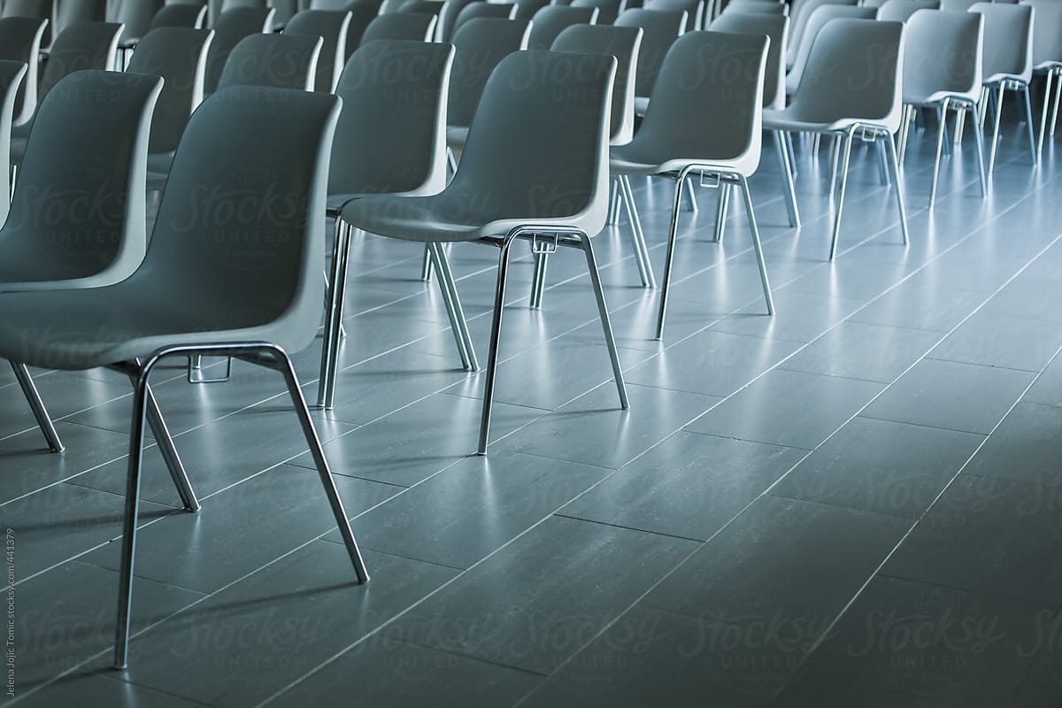 "Chairs In Line In A Presentation Room" by Stocksy Contributor "Jelena ...
