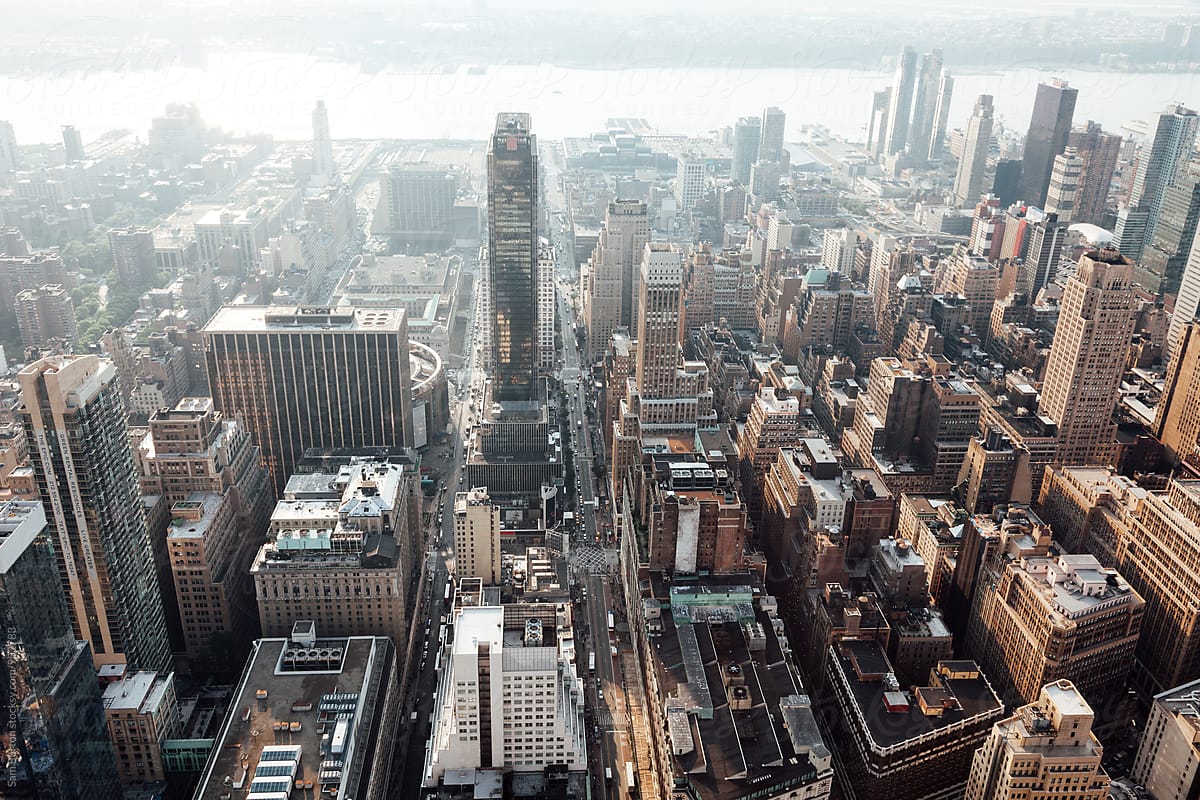 "Manhattan From Above" by Stocksy Contributor "Sam Burton" - Stocksy