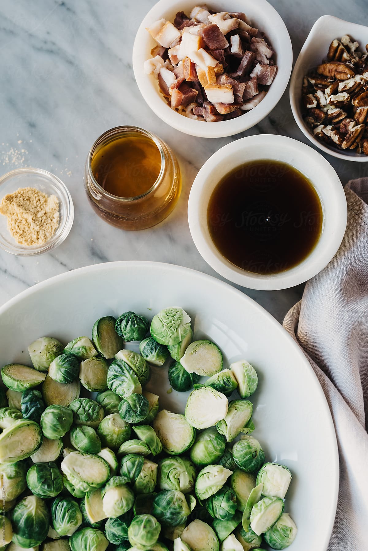 "Ingredients To Make Brussels Sprouts Recipe" by Stocksy Contributor ...