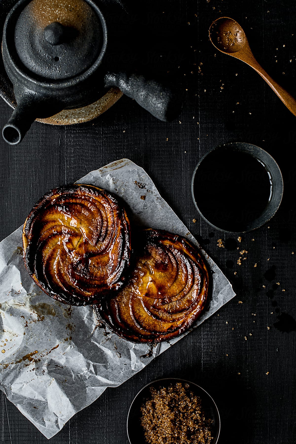"Apple Pies For Breakfast With Tea" by Stocksy Contributor "Marta Mauri ...