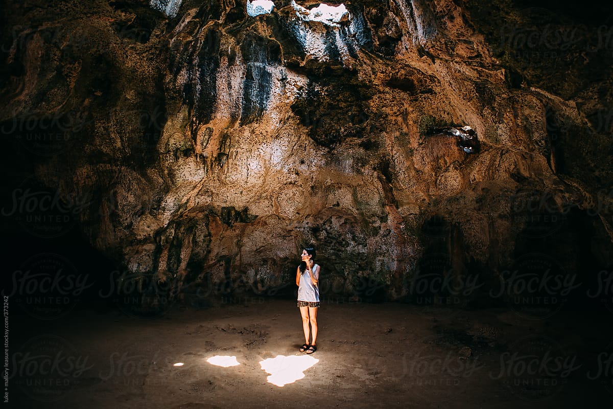 "Pretty Girl In Cave" by Stocksy Contributor "Luke + Mallory Leasure ...