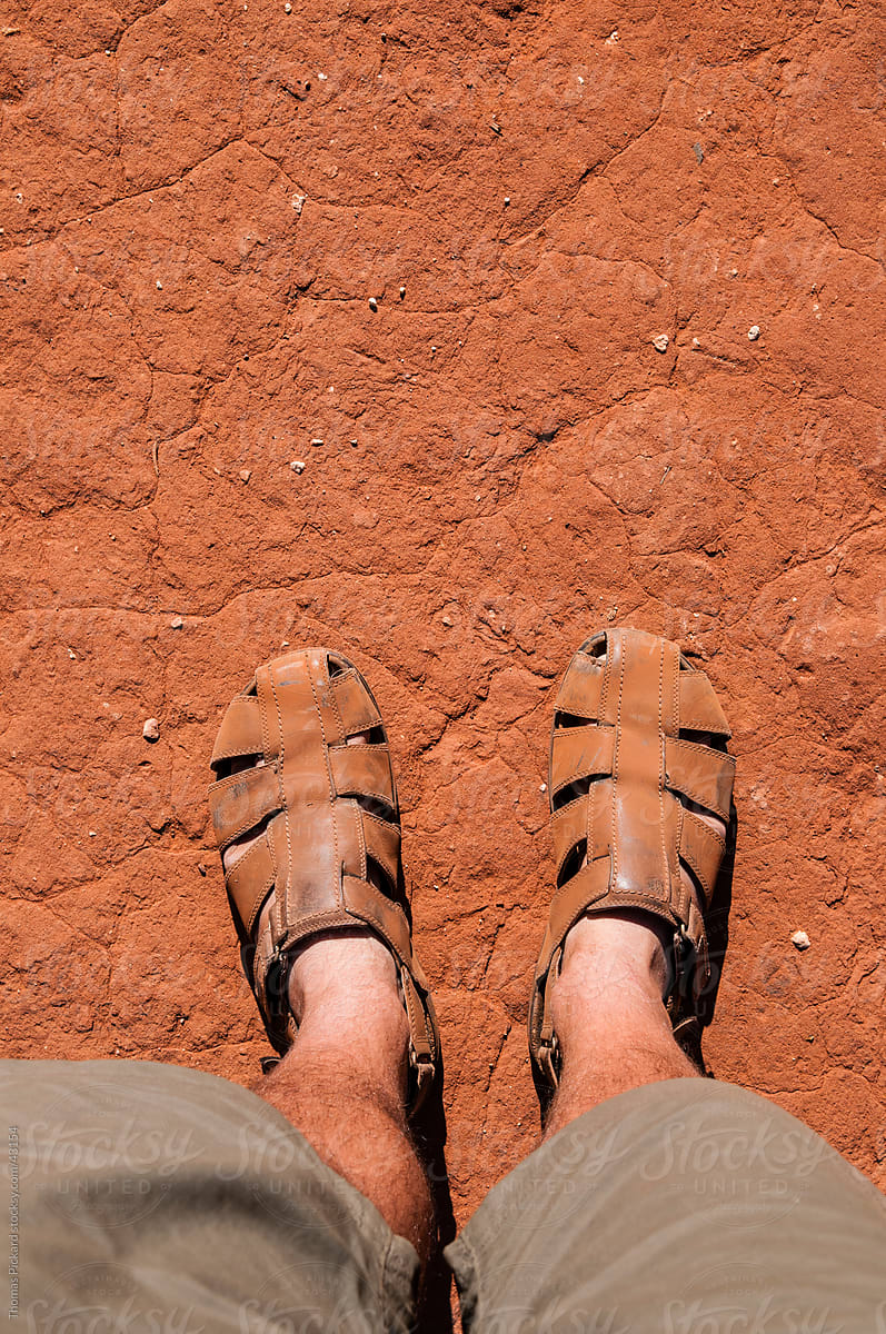 "Man's Shoes Covered In Red Dirt, Outback Australia." by Stocksy ...