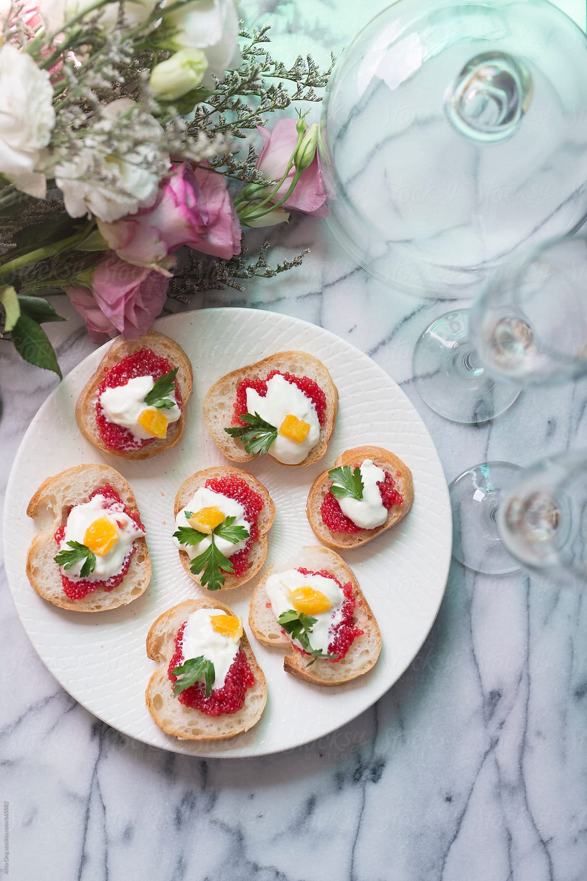 "A Plate Of Canapes" by Stocksy Contributor "Alita ." - Stocksy