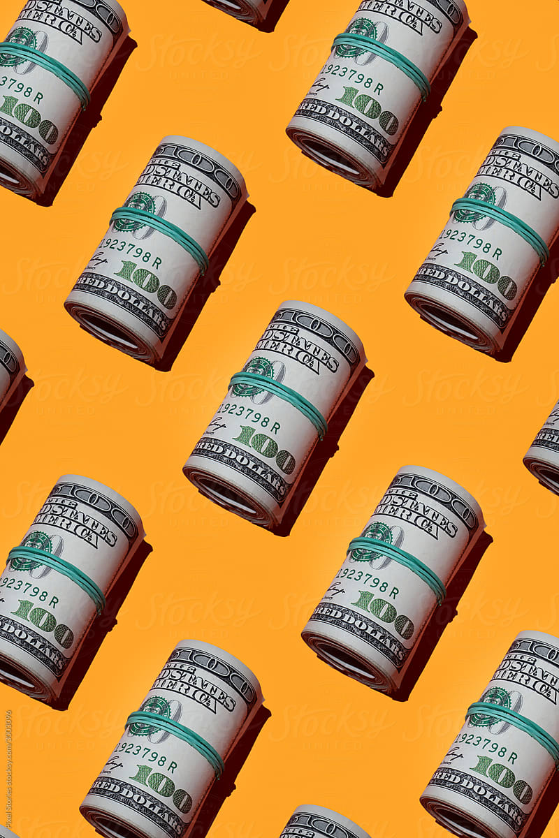 "US Dollars Pattern" by Stocksy Contributor "Sibila and Pavel" - Stocksy