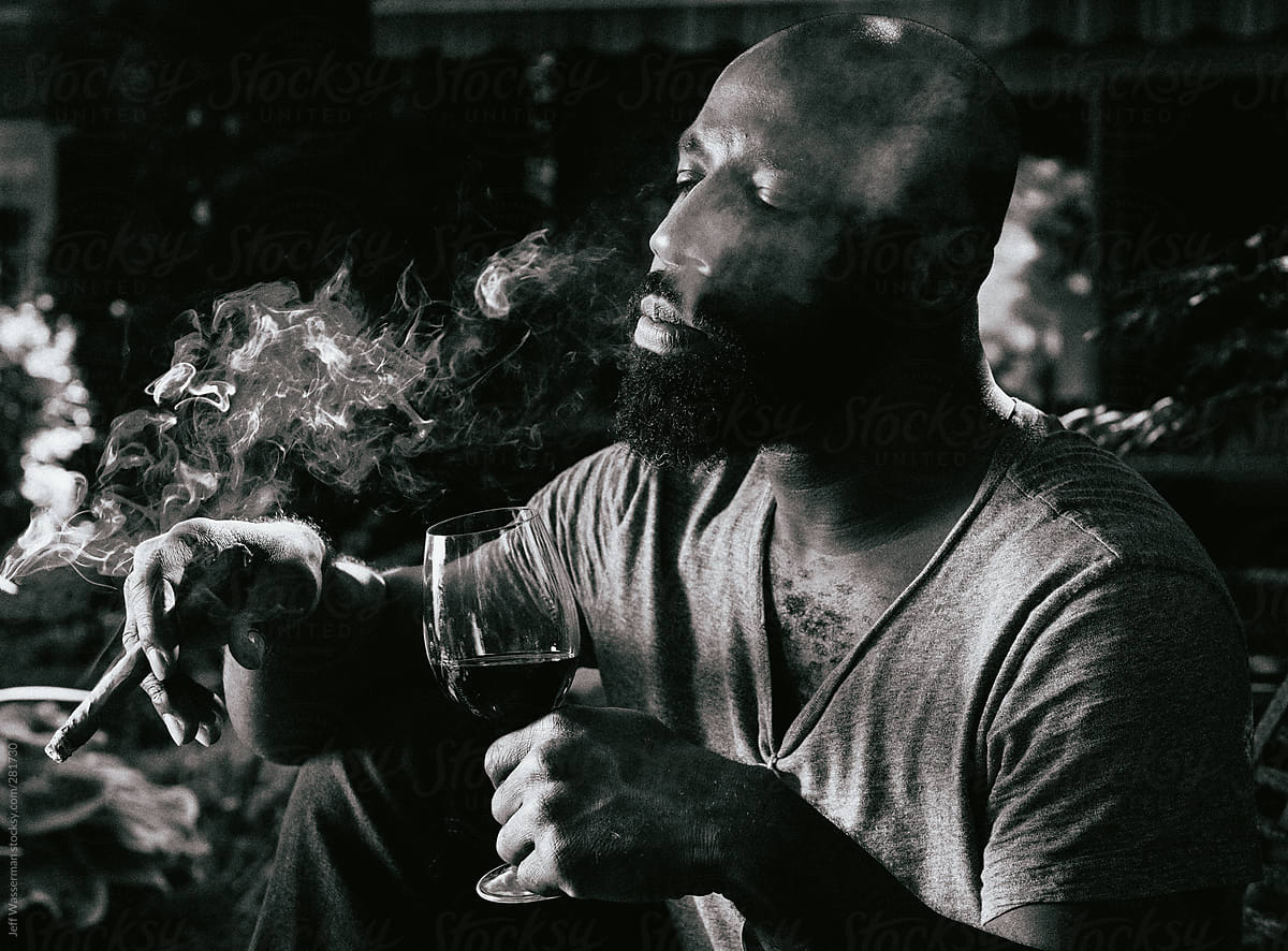 Cigar Black And White