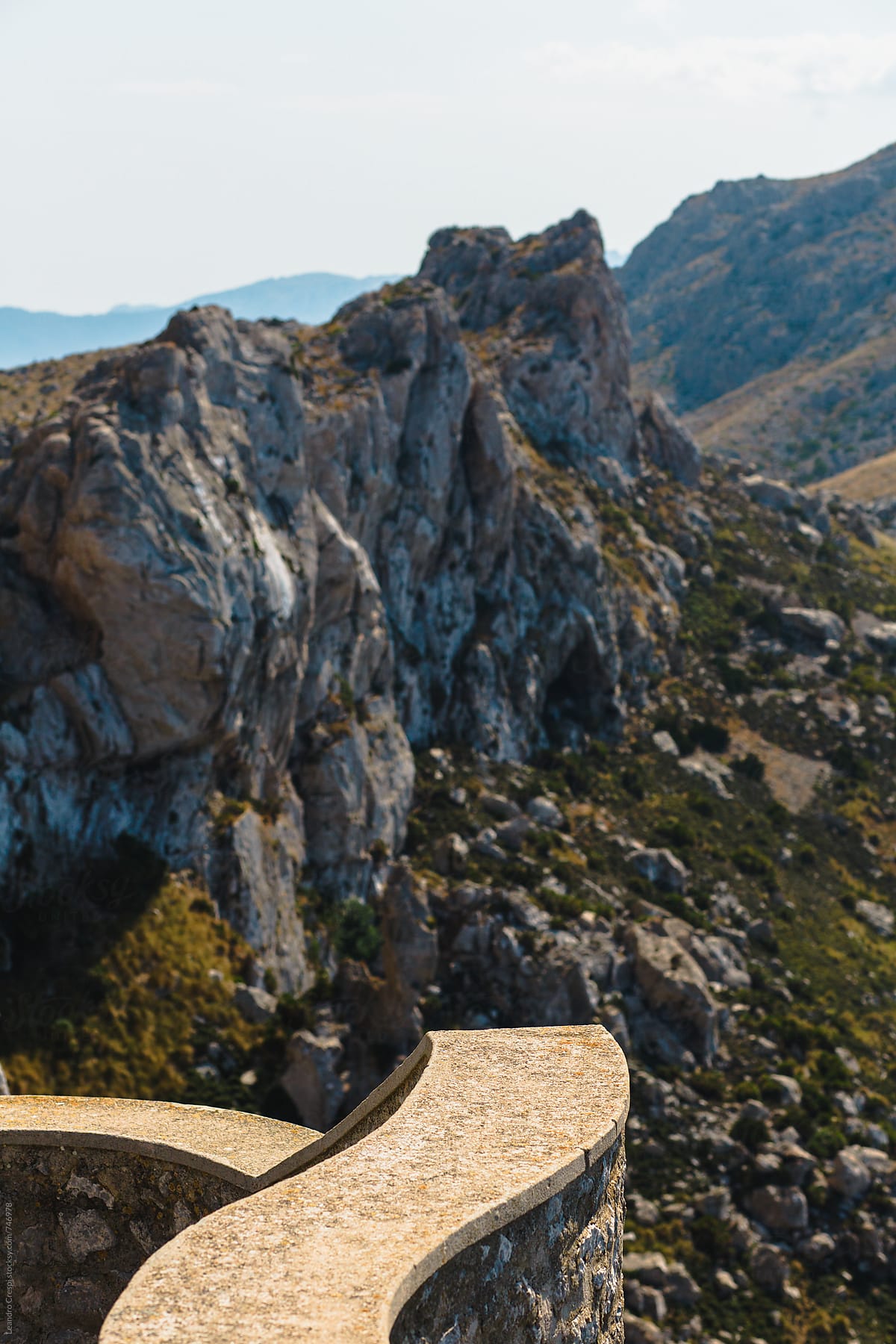 "A Wavy Balcony Railing Over A Mountain" by Stocksy Contributor ...