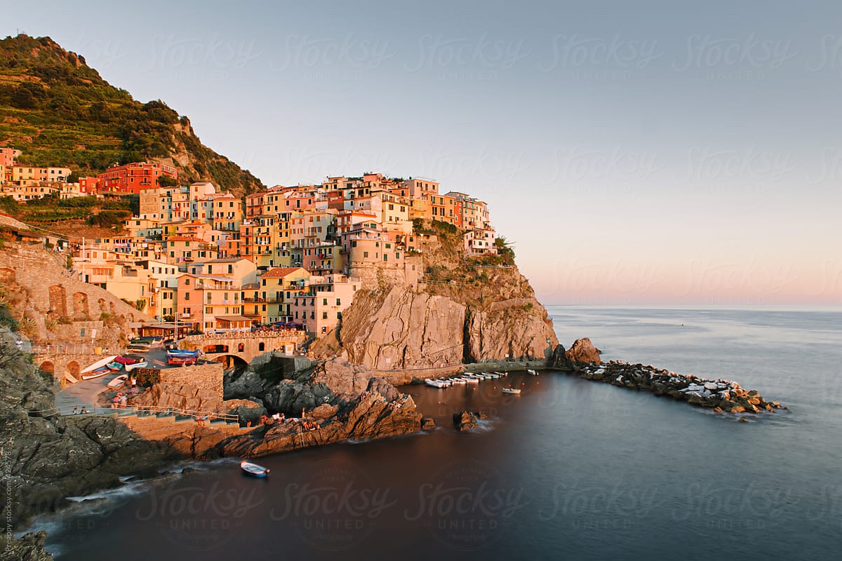 "Manarola At Sunset" by Stocksy Contributor "Preappy" - Stocksy
