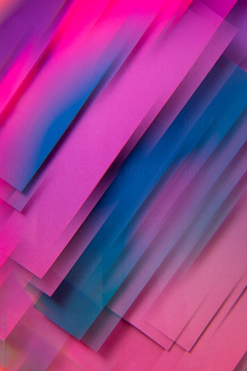 "Blue And Pink Geometric Shapes. Abstract Photo." by Stocksy ...