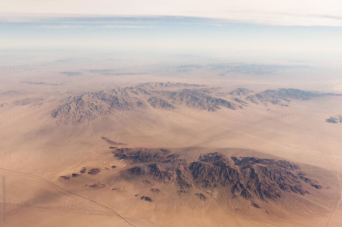 "Aerial View Of The Desert" by Stocksy Contributor "Helene Cyr" - Stocksy