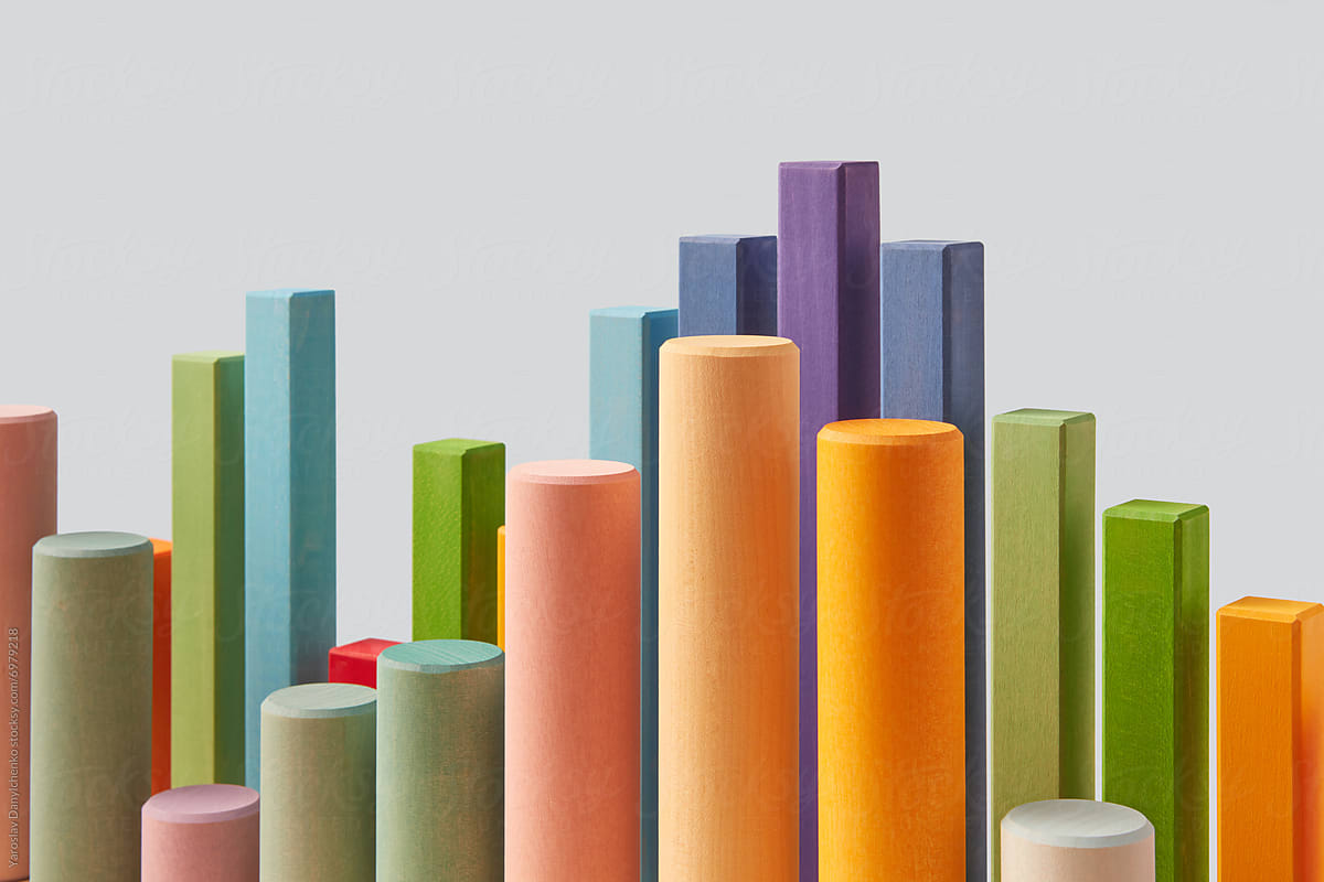 "Macro View Of Wooden Columns As Chart" by Stocksy Contributor ...