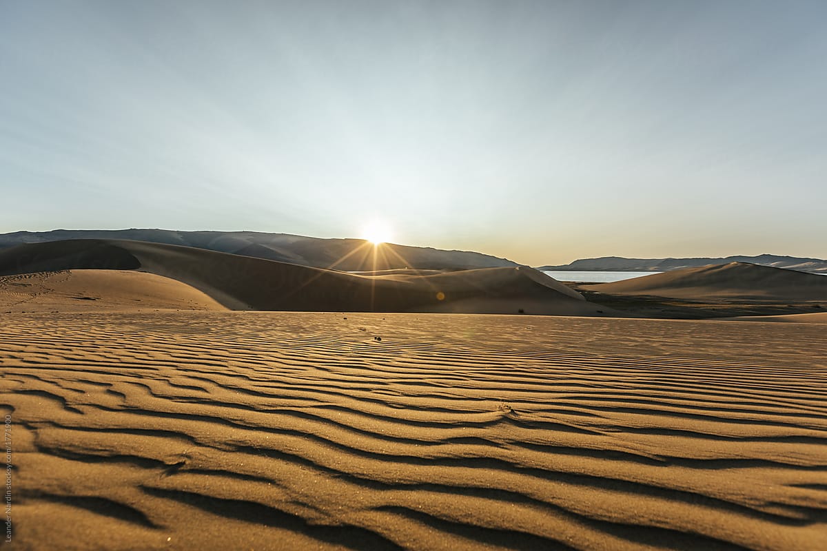"Sunset Above Mongolian Sand Dunes" by Stocksy Contributor "Akela ...