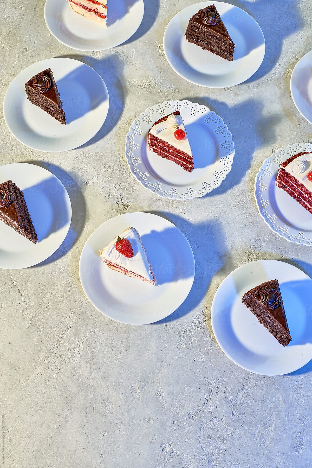 "Mid Century Pop Art Diner Cakes" by Stocksy Contributor "SKC" - Stocksy