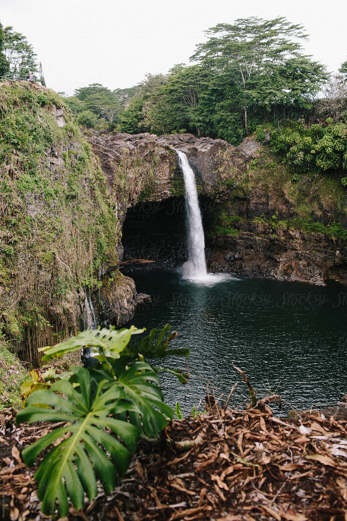 "Waterfall In Hawaii" by Stocksy Contributor "Simone Anne" - Stocksy