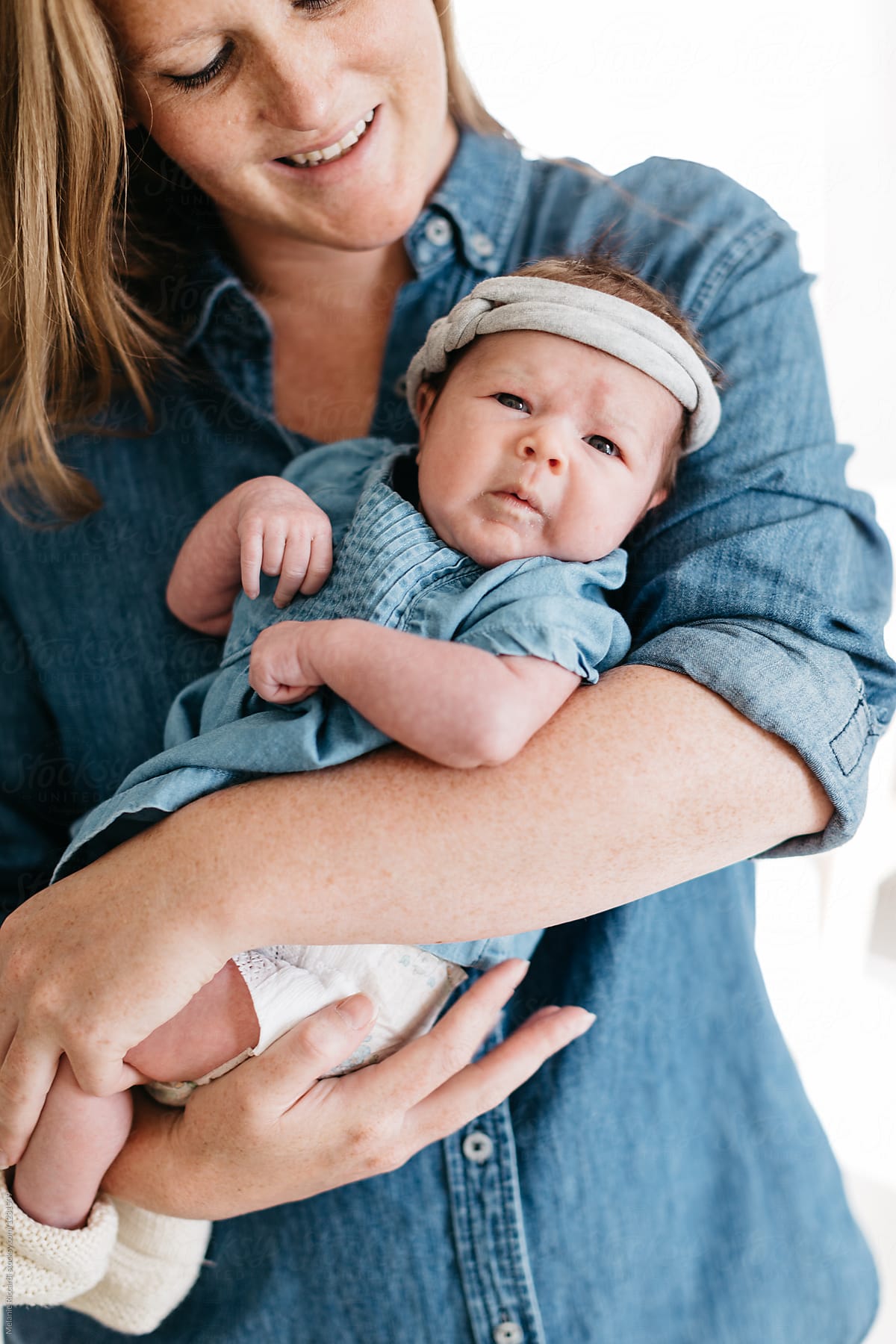 "One Month Old Baby And Mom" by Stocksy Contributor "Melanie Riccardi ...