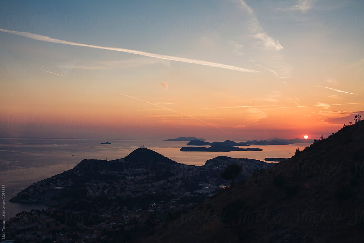 "Sunset In Dubrovnik" by Stocksy Contributor "Maja Topcagic" - Stocksy