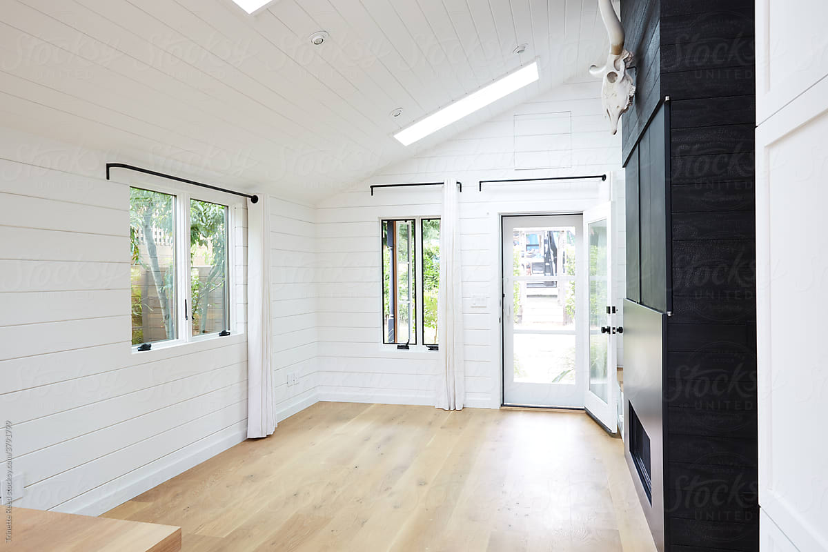 "Empty Modern Design Farmhouse Living Room" by Stocksy Contributor ...