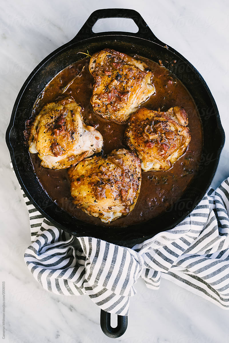 "Sun-Dried Tomato Chicken Thighs" by Stocksy Contributor "CWP, LLC ...