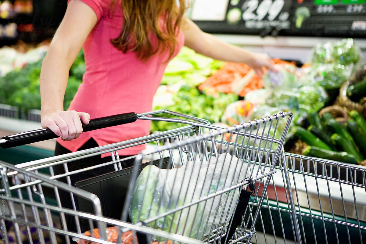 "Grocery: Choosing Produce At The Supermarket" by Stocksy Contributor ...
