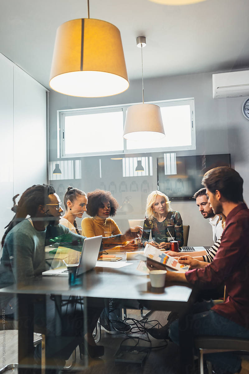 "Team Working In Breakout Room" by Stocksy Contributor "VICTOR TORRES ...