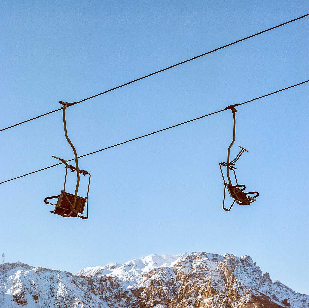 "Cableway In Snowy Hills" by Stocksy Contributor "Duet Postscriptum ...