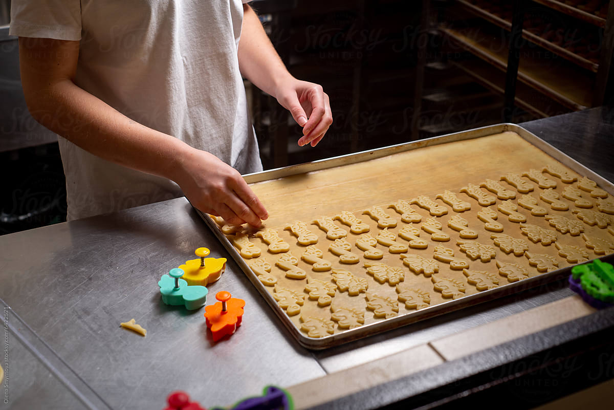 "Faceless Baker Makes Cookies In The Bakery" by Stocksy Contributor ...