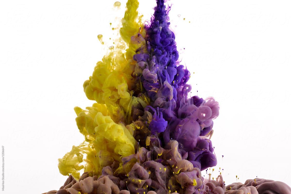 "Colorful Paint In Water" by Stocksy Contributor "MaaHoo" - Stocksy