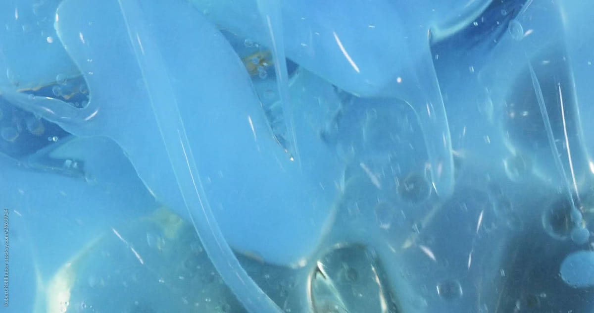 "Swirling Light Blue Neon Colors" by Stocksy Contributor "Robert ...