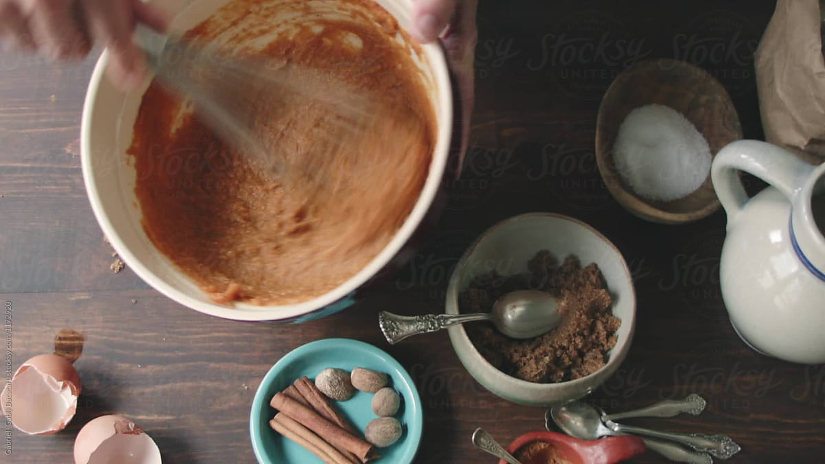 "Mixing Pumpkin Pie Filling" by Stocksy Contributor "Gabi Bucataru ...