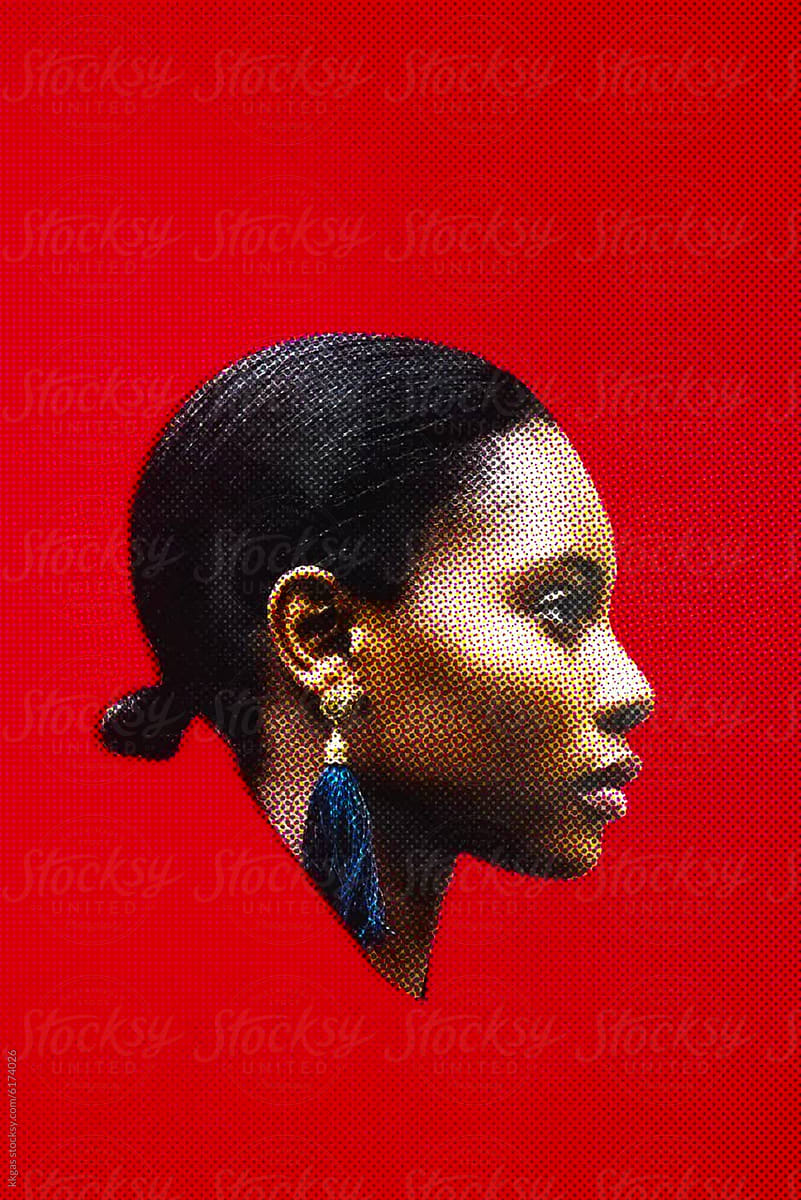 "Womans Portrait Disintegration" by Stocksy Contributor "KKGAS" - Stocksy