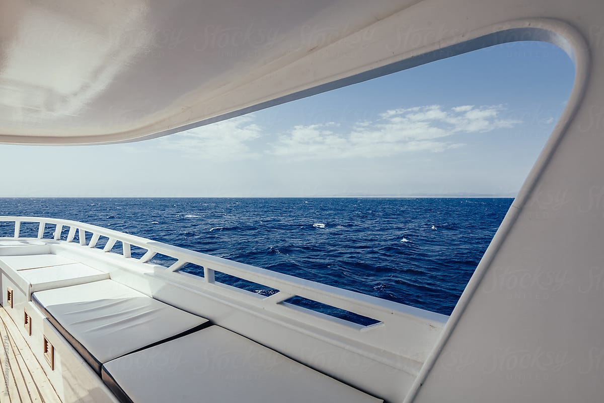 "Cruise Ship On Nature In The Sea" by Stocksy Contributor "Ilya" - Stocksy