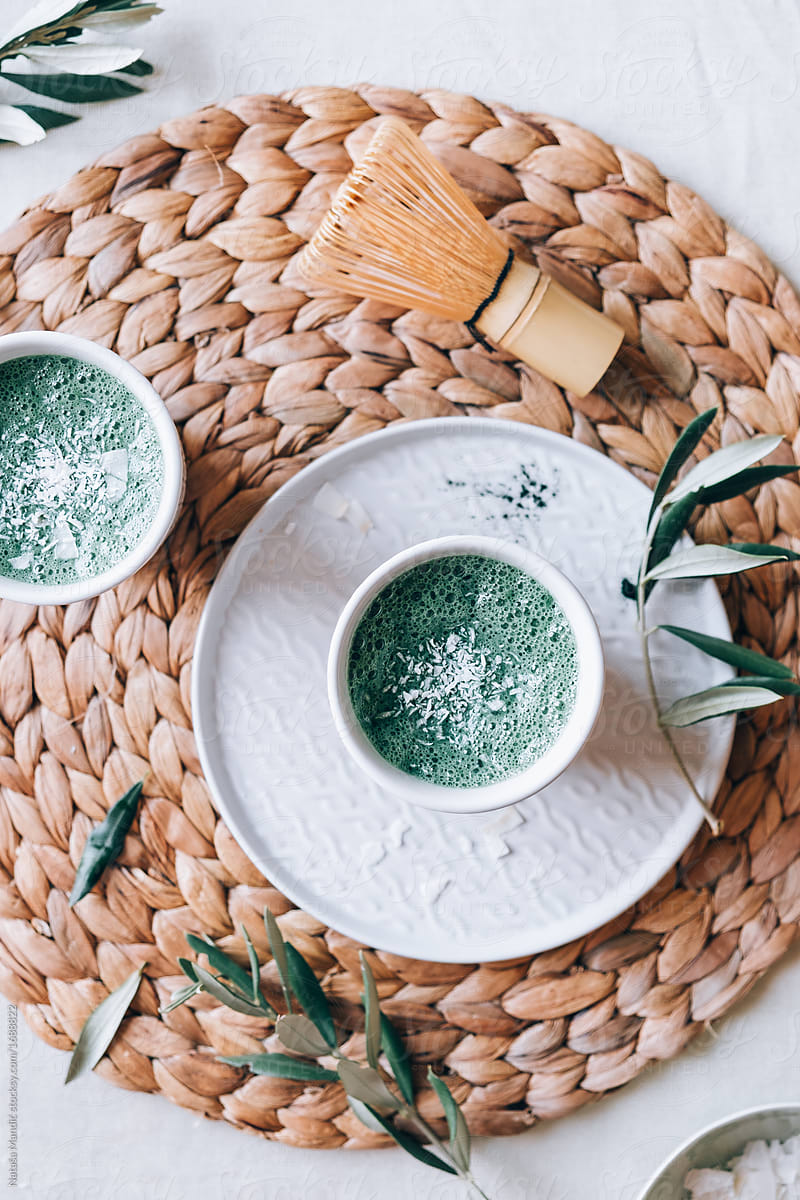 "Coconut Matcha Latte" by Stocksy Contributor "Nataša Mandić" - Stocksy
