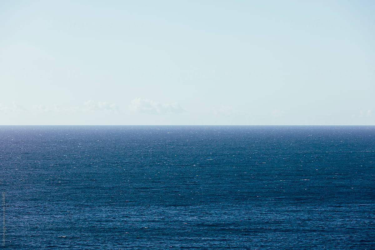 "View Of Vast Ocean, Horizon And Sky" by Stocksy Contributor "Rialto ...