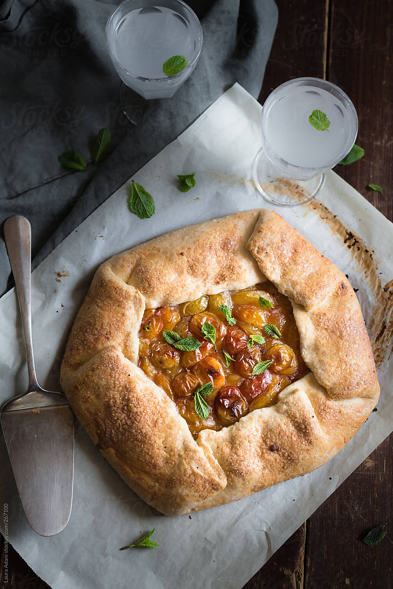 "Plums Tart" by Stocksy Contributor "Laura Adani" - Stocksy