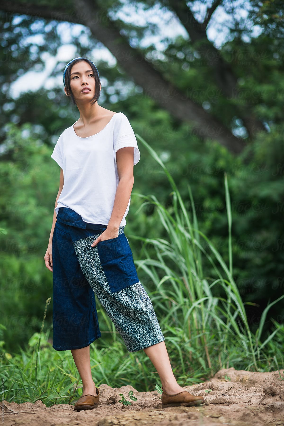 "Asian Woman Wearing Natural Indigo Traditional Pants" by Stocksy ...