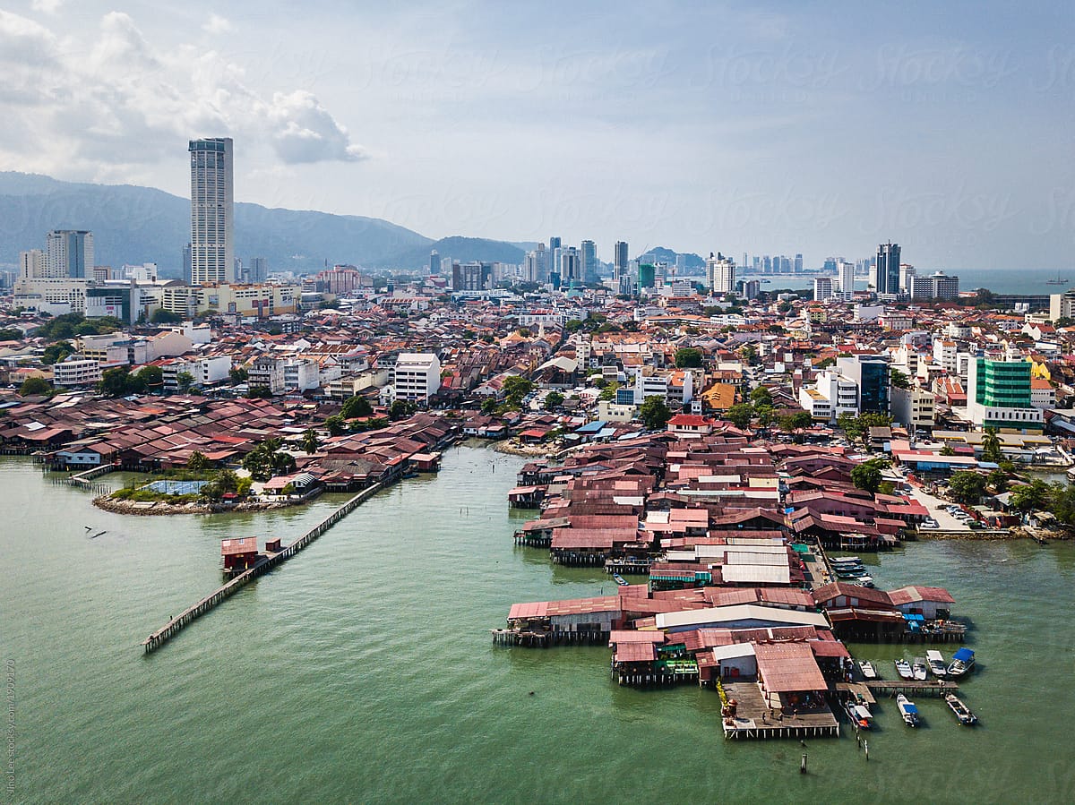 "Aerial View Of Georgetown, Penang" by Stocksy Contributor "Jino Lee ...