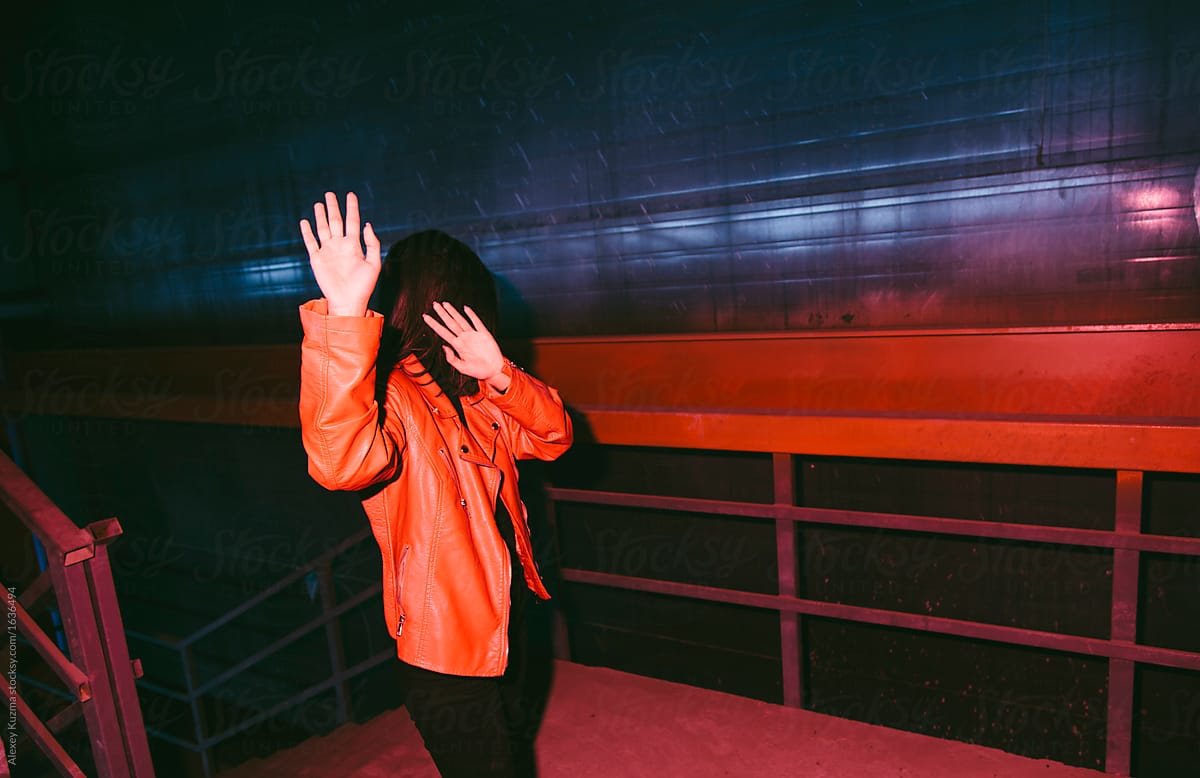 "Teen Girl Hide At Night" by Stocksy Contributor "Alexey Kuzma" - Stocksy